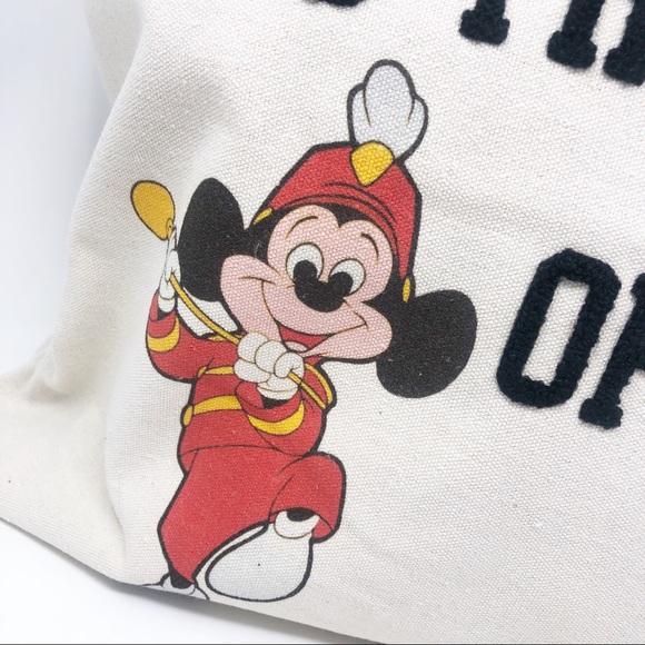 Disney | Bags | Disney Mickey Mouse Club Canvas Patch Tote Bag | Poshmark